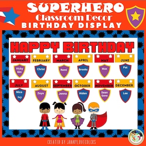 Superhero Classroom Decor Bundle: Editable Back to School Theme - Etsy