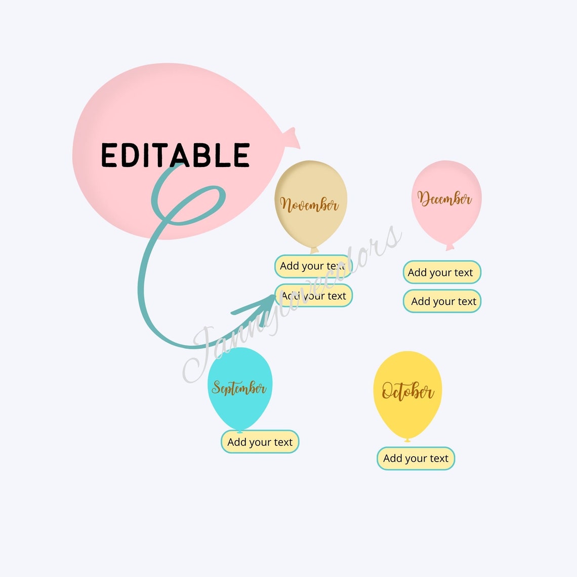 Birthday Display Bulletin Board Balloon Birthday Display - Etsy