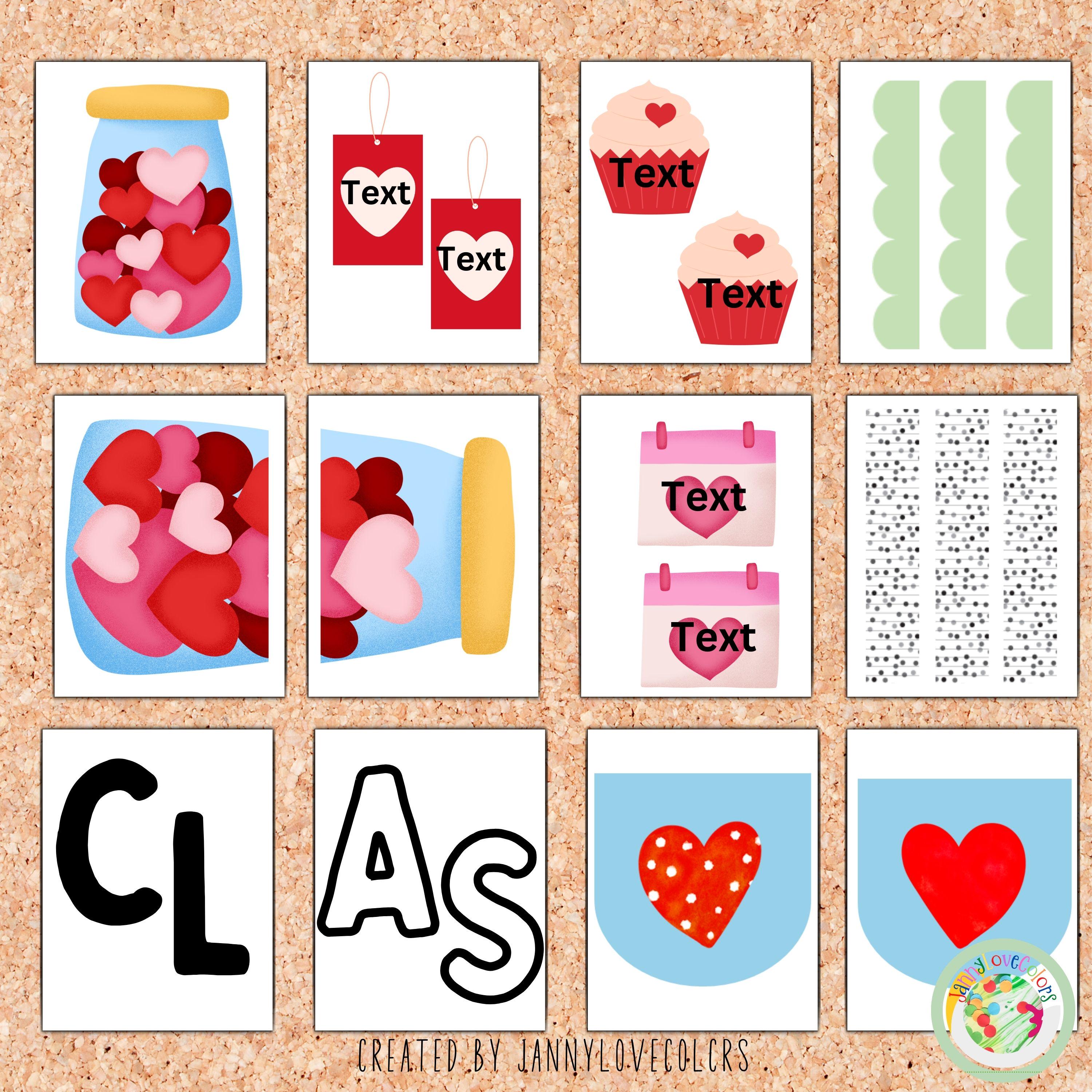 Valentine's Day Bulletin Board Kit: Christian Classroom Decor ...