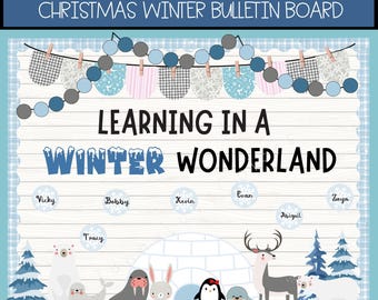 Arctic Animals Winter Bulletin Board Decor (digital Download) - Etsy