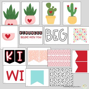 Valentine's Day Bulletin Board Kit Door Decor Kindness Positive Theme ...