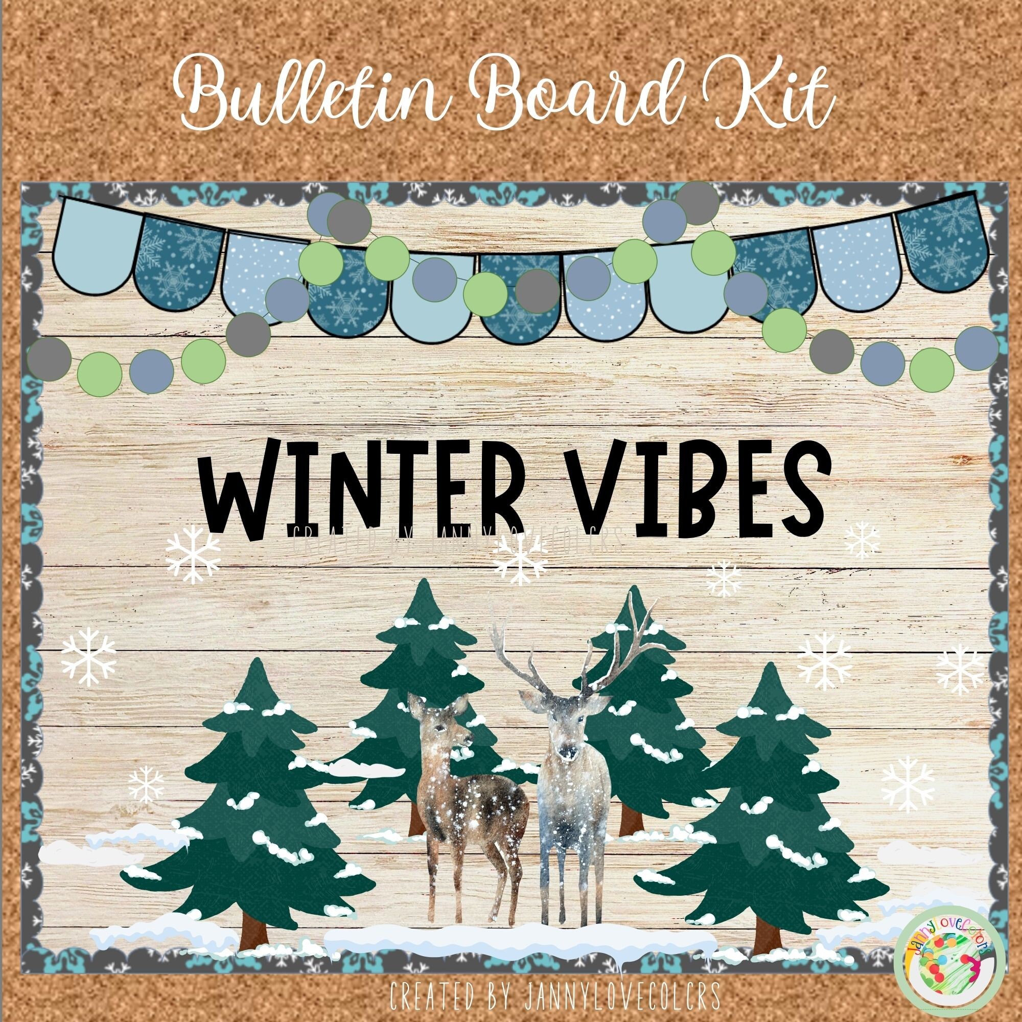 WINTER Bulletin Board Winter Bulletin Board Kit Classroom Decor ...