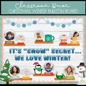 Snow Globe Bulletin Board Christmas Bulletin Board Winter Decor - Etsy