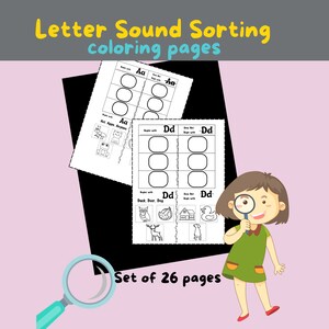Letter Sound Sorting Beginning Sounds Digital Printable Phonological ...