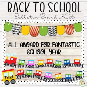 Back to School Bulletin Board | Train Door Decor | Classroom Decor - Etsy