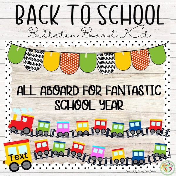 Train Bulletin Board - Etsy