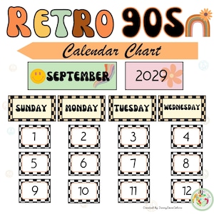 Retro 90s Theme Classroom Decor BUNDLE | Printable | Digital Download ...