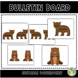 Bear Bulletin Board | Back to School Door Decor | Digital Download ...