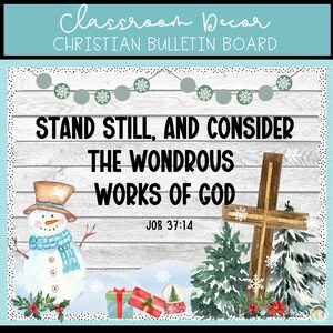 Christmas Bible Bulletin Board Kit: Winter Church Decor (PDF) - Etsy
