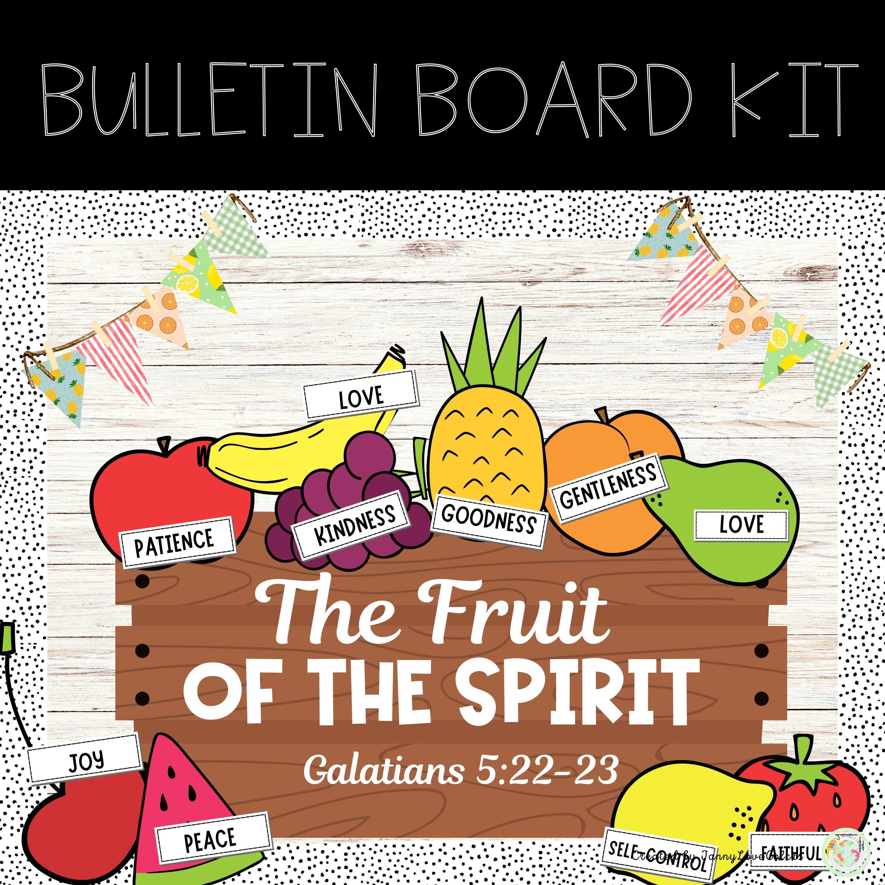 Fruit of the Spirit Bulletin Board Kit: Christian Classroom Decor ...