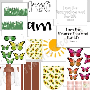 He is Risen, Easter Bulletin Board Kit, Spring Classroom Decor ...