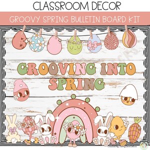 Easter Bulletin Board | Hoppin' Class Theme | Spring Door Decor ...