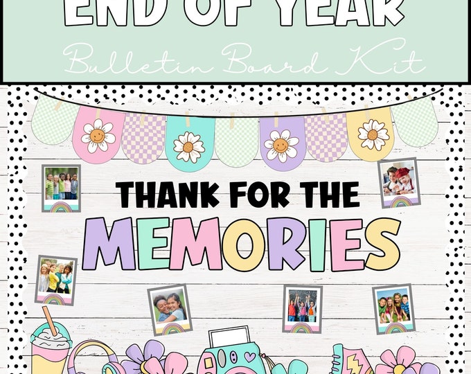 End of Year Bulletin Board, Door Decor, or Poster, Groovy Classroom ...