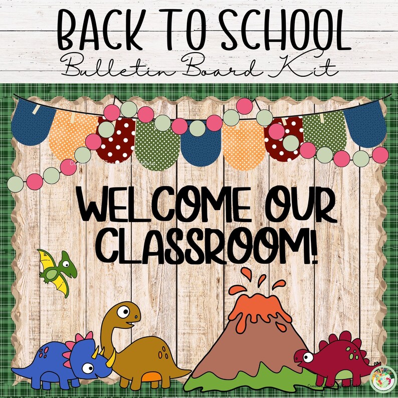 Dinosaur Bulletin Board Kit: Classroom Decor (digital Download) - Etsy