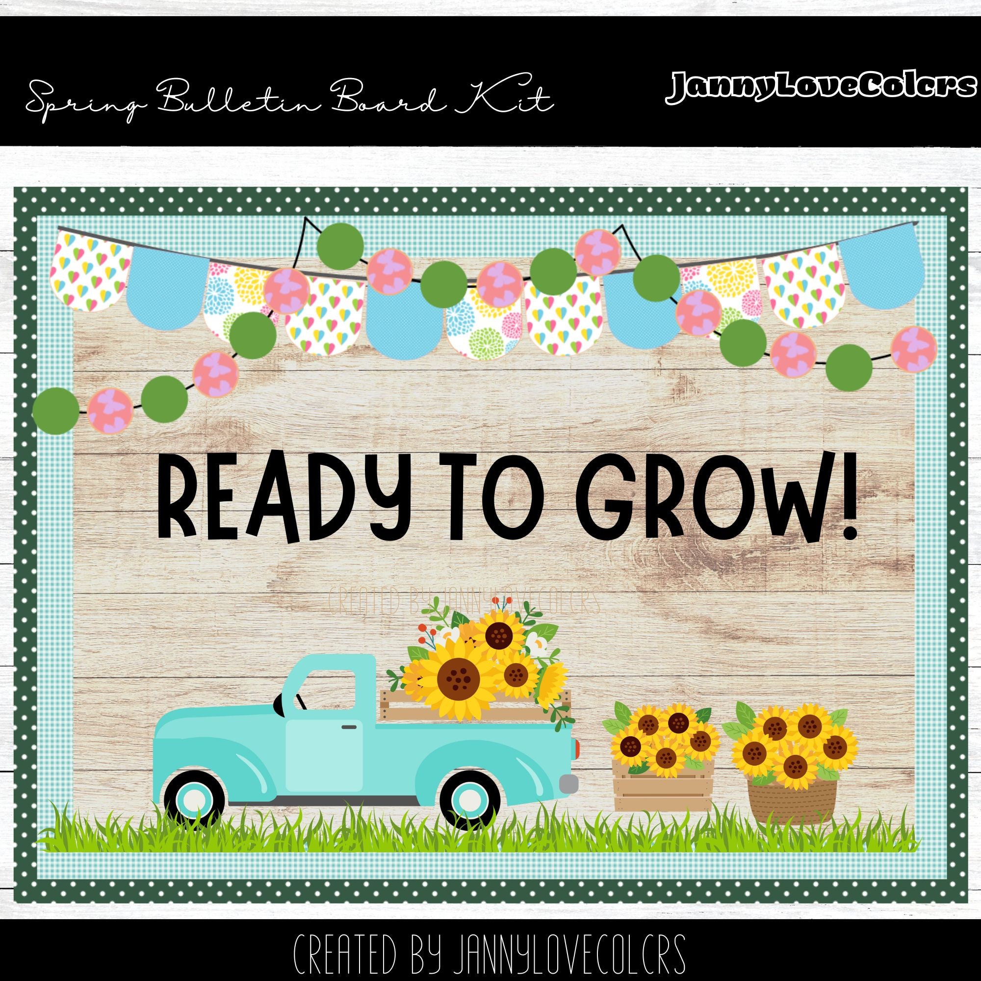 Spring Bulletin Board Ready to Grow Spring Classroom Bulletin Board Kit ...