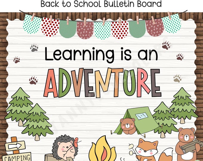 Back to School Bulletin Board Kit, Classroom Decor, Pastel Trendy ...