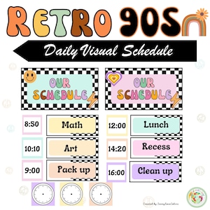 Retro 90s Theme Classroom Decor BUNDLE | Printable | Digital Download ...