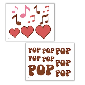 Retro Valentine's Day Bulletin Board Kit Groovy Heart-themed February ...