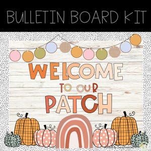 Fall Bulletin Board and Fall Door Decor, Pumpkin Bulletin Board ...