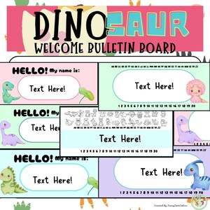 Dinosaur Classroom Decor Theme Bundle Printable Digital Download - Etsy