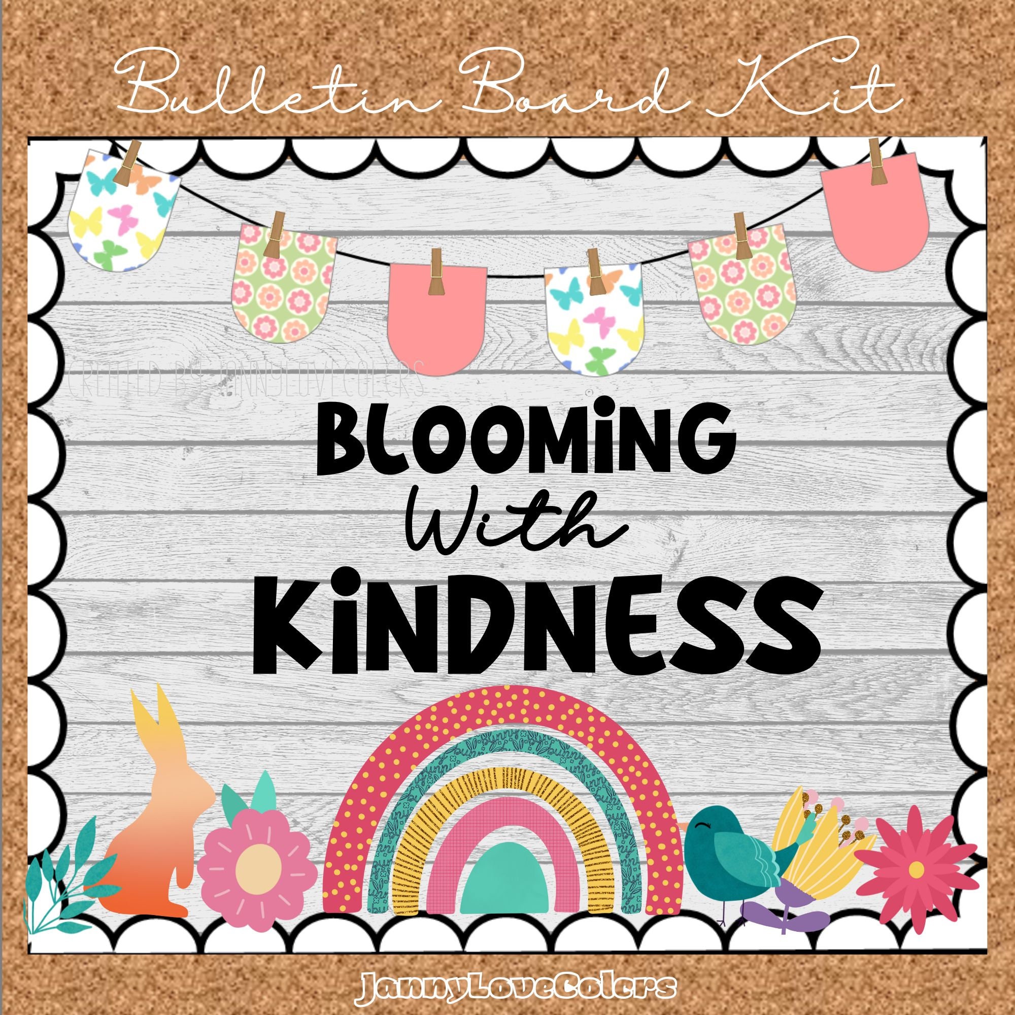 SPRING Bulletin Board Spring Classroom Bulletin Board Kit Classroom ...