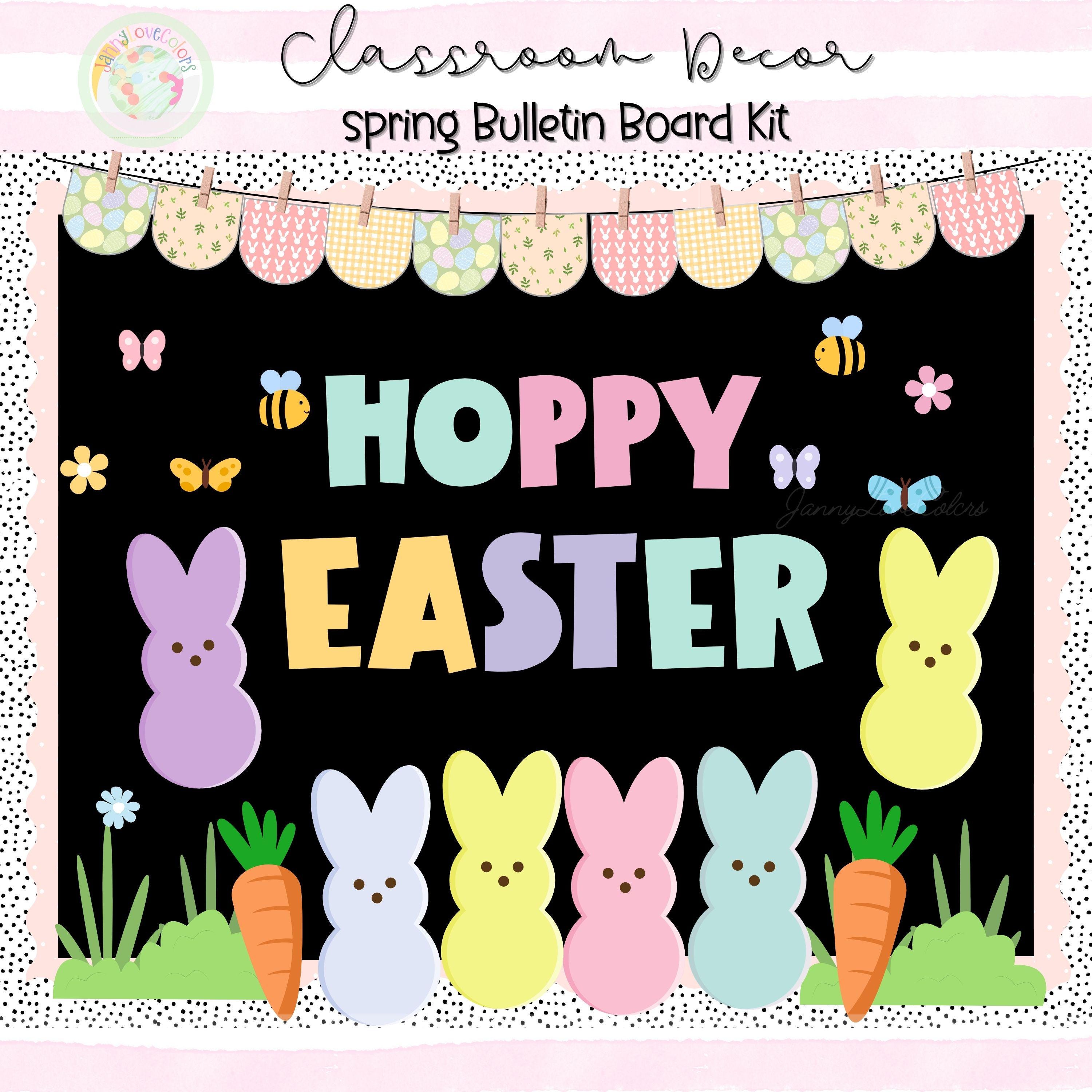 Easter Bunny Bulletin Board Kit | Spring Classroom Decor (digital ...