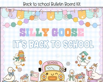 Back to School Bulletin Board Kit Silly Goose, Classroom Decor ...