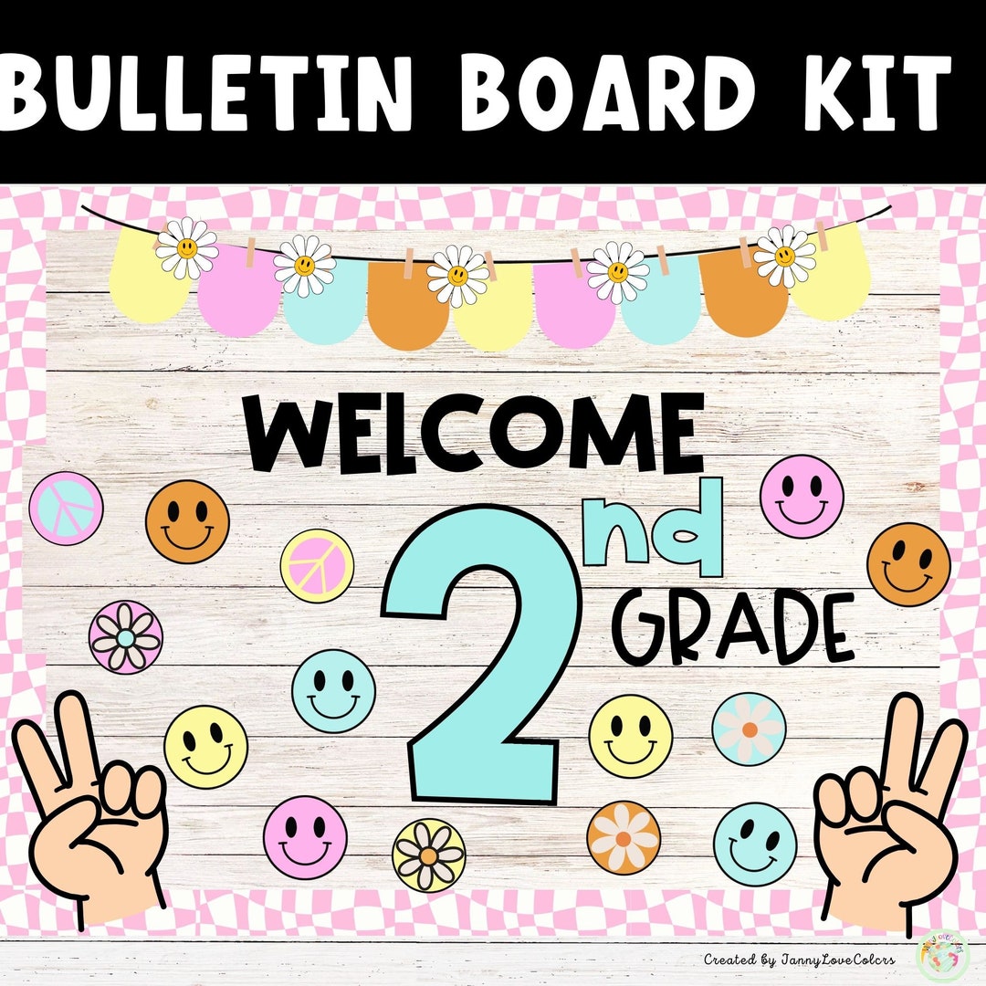 Back to School Bulletin Board Decor Kit: Welcome Letters (digital ...