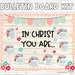 Christian Bulletin Board Kit in Christ You Are Identity in Christ ...