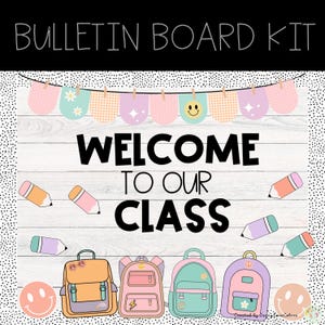 Welcome Back to School Bulletin Board | Welcome to Our Class | Pastel ...