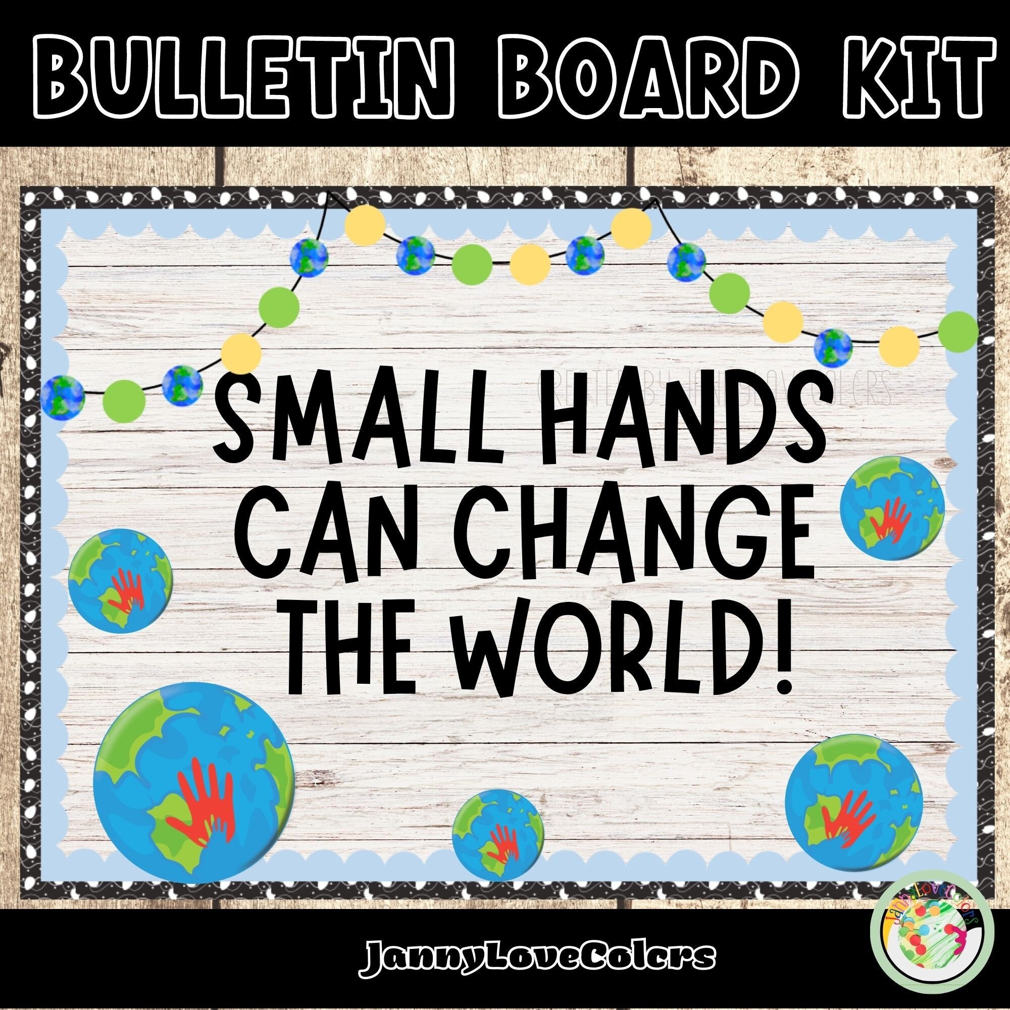 Earth Day Bulletin Board Kit Classroom Bulletin Board Earth Day ...