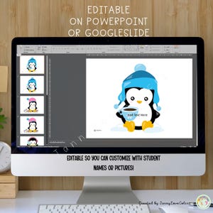 Winter Penguins Bulletin Board Kit: New Year Classroom Decor (PDF) - Etsy
