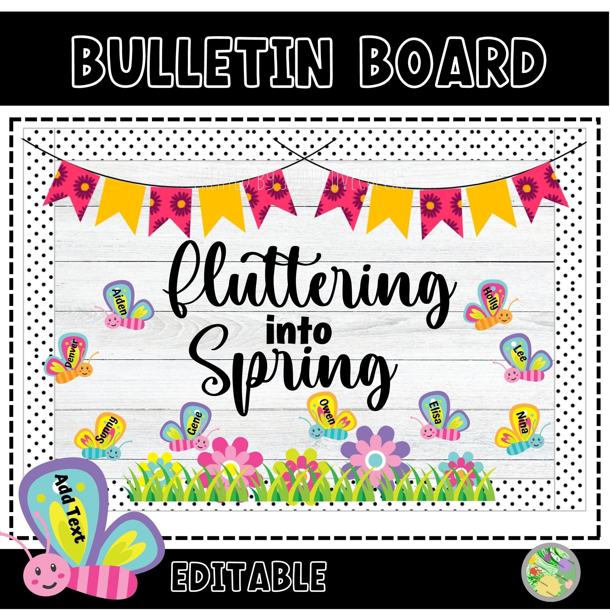 Butterflies Spring Bulletin Board ,door Decoration, Classroom Decor ...