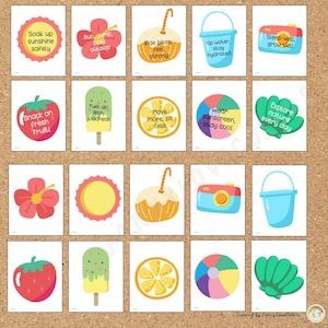 Summer Healthy Habits Bulletin Board Kit: Classroom Decor (printable ...