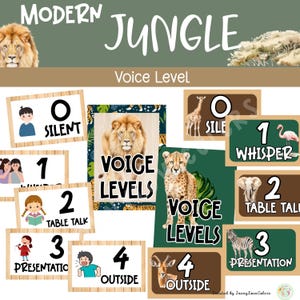 Modern Jungle Classroom Decor Bundle: Editable Safari Theme - Etsy