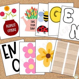 Spring Classroom Bulletin Board Kit: Garden of Good Manners (editable ...