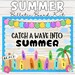 Summer Bulletin Board Surfboard Bulletin Board Back to School Door ...