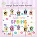 Spring Easter Bulletin Board Kit | Classroom Door Decor (editable Canva ...