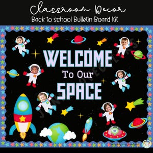 Space Bulletin Board Kit: Back to School Classroom Decor (editable ...