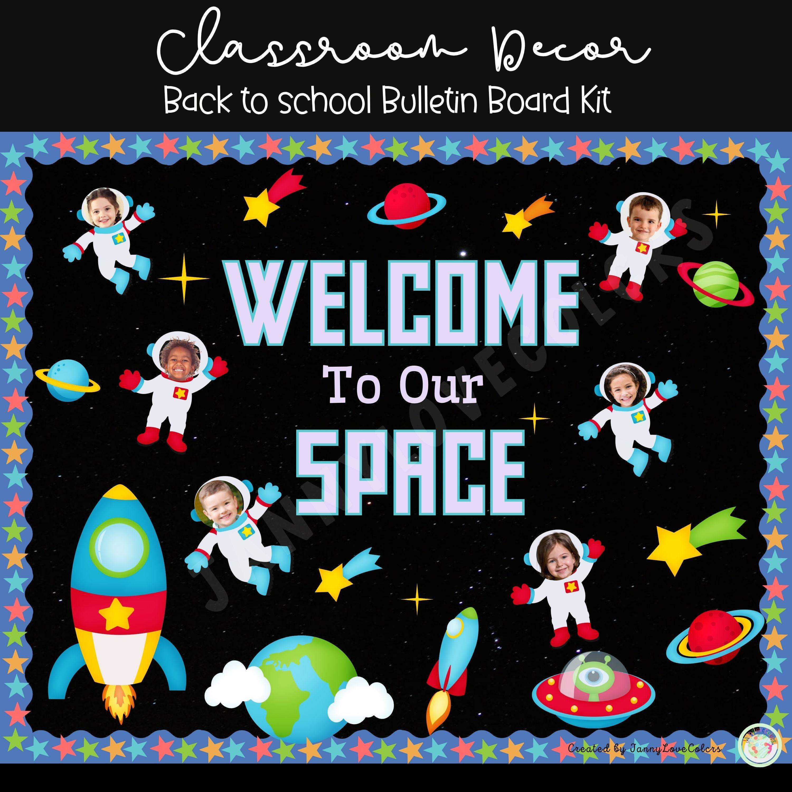 Space Bulletin Board Kit: Back to School Classroom Decor (editable ...