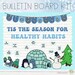 Winter Healthy Habits Bulletin Board Kit: Snowman Classroom Decor ...