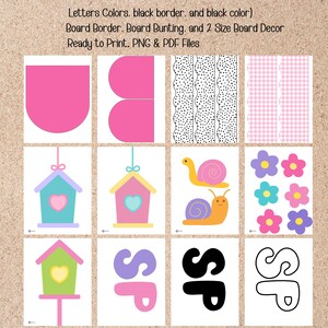 Spring Easter Bulletin Board Kit | Classroom Door Decor (editable Canva ...