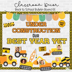 Construction Bulletin Board Kit | Door Decor | Back to School ...