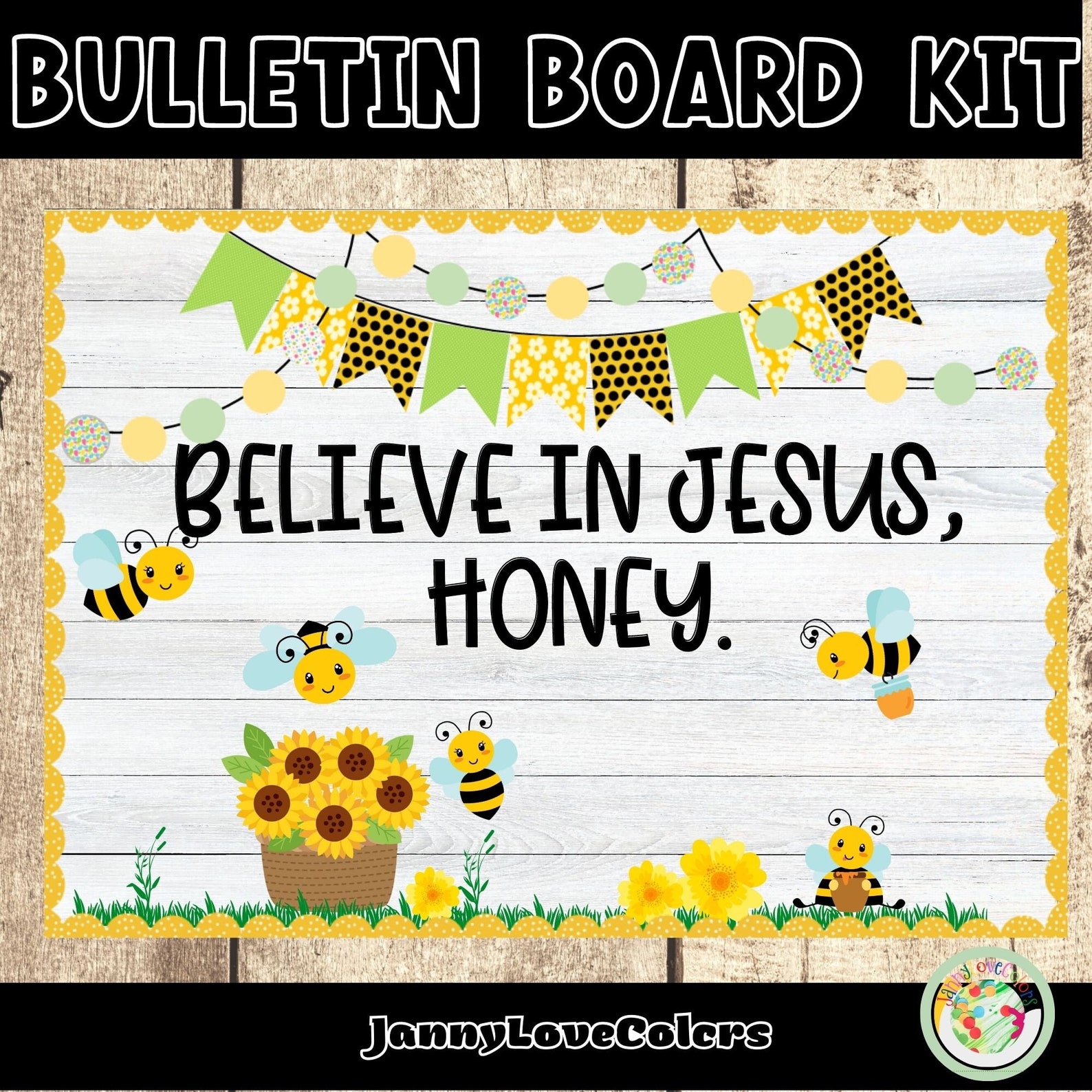 Bee Theme Spring Bulletin Board Kit Spring Door Decoration - Etsy