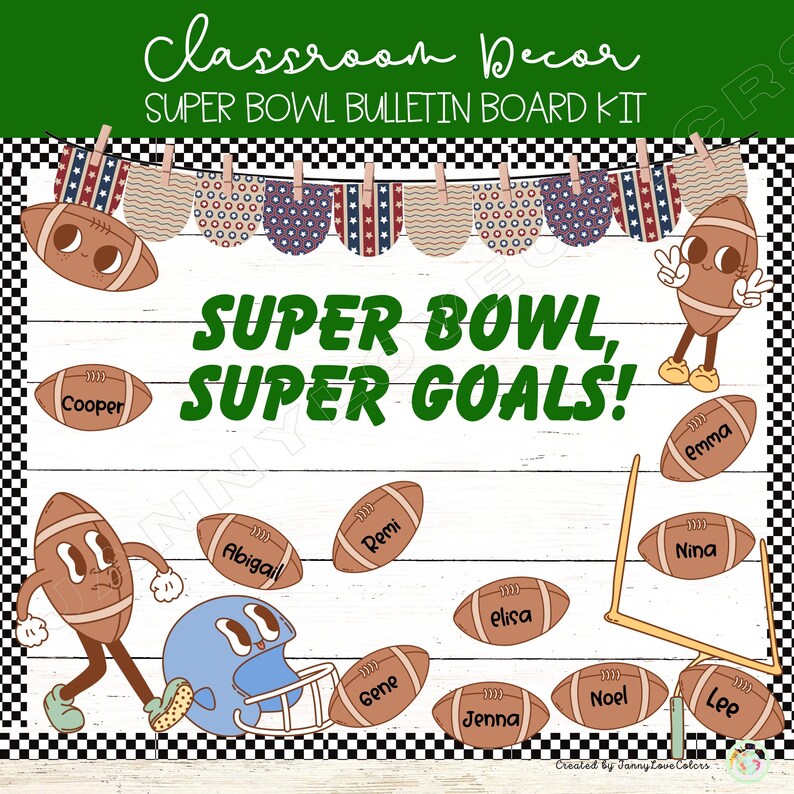 NFL American Football Bulletin Board Kit | National Football League ...