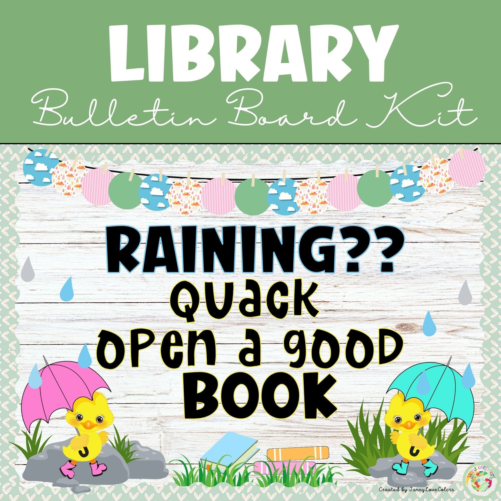 Reading Bulletin Board Spring Summer Library Boards Door Decor - Etsy