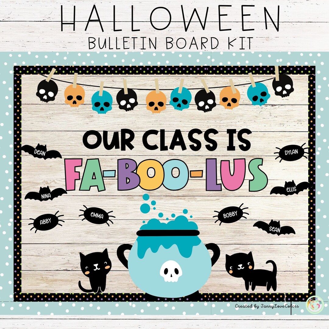 Halloween Bulletin Board Kit: Classroom Door Decor (digital Download ...
