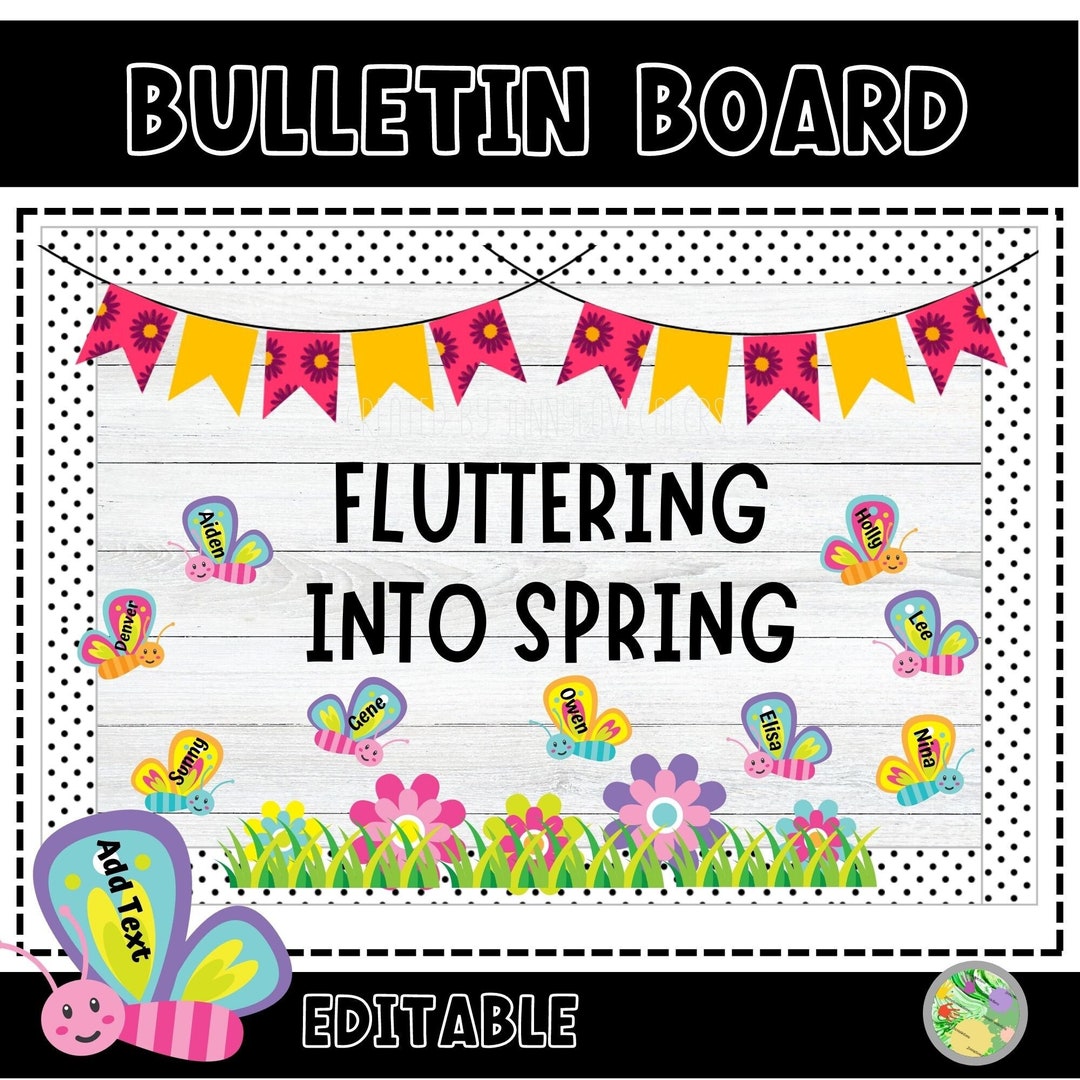 Butterflies Spring Bulletin Board door Decoration Classroom - Etsy
