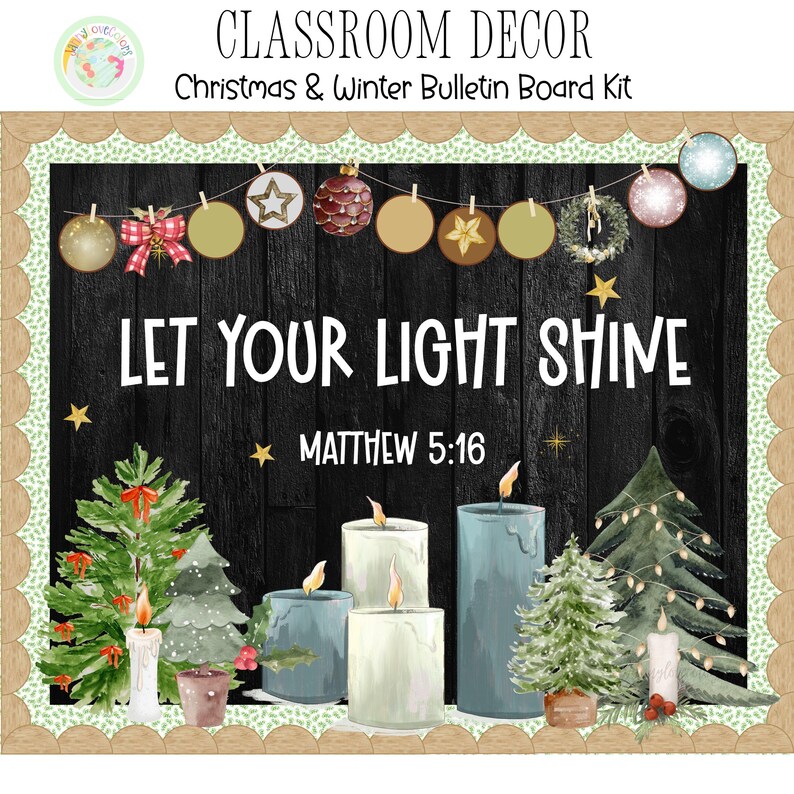 Christian Christmas Classroom Bulletin Board Kit (digital Download) - Etsy