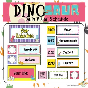 Dinosaur Classroom Decor Theme Bundle Printable Digital Download - Etsy